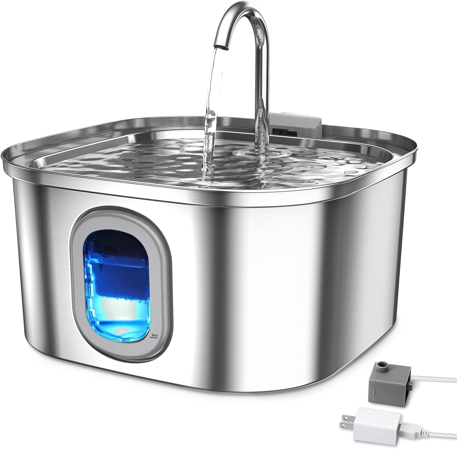 Petbank 108oz/3.2L Cat Water Fountain, Stainless Steel Pet Water ...