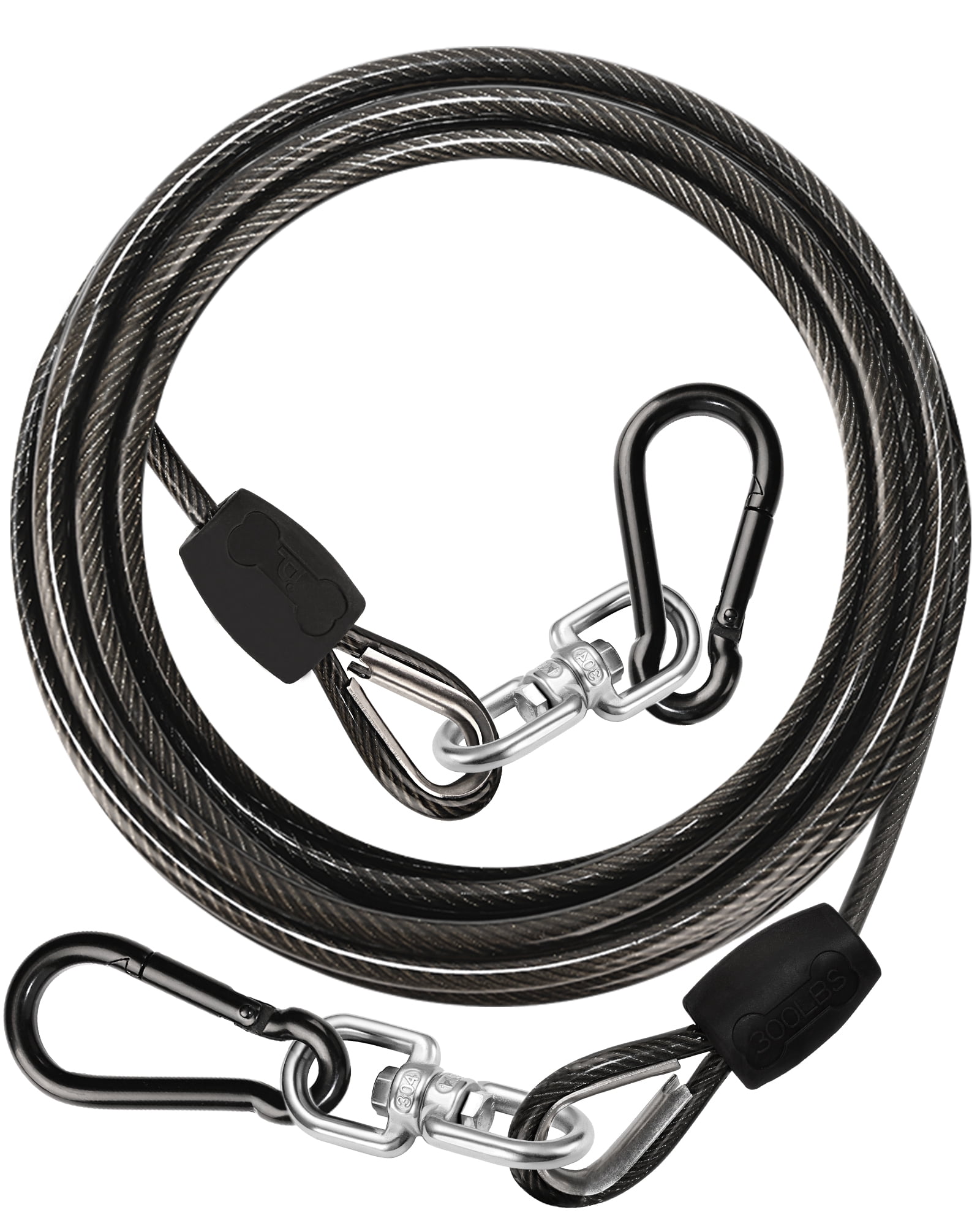 Petbobi Big Rope Line Pet Tie Out Cable, Heavy Duty 10ft Yard Lead ...