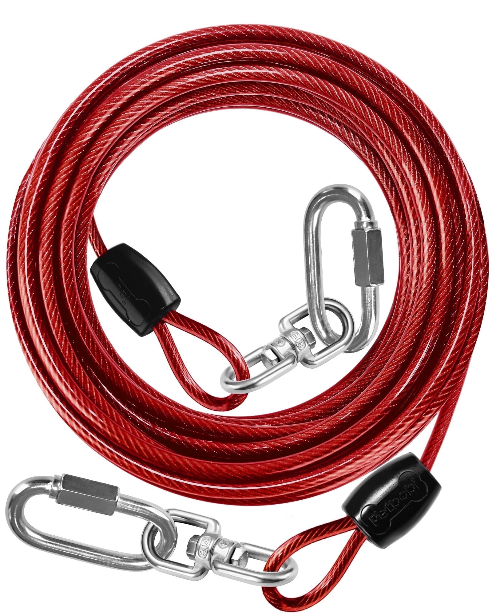Petbobi Big Rope Line Pet Tie Out Cable, Heavy Duty 10ft Yard Lead ...