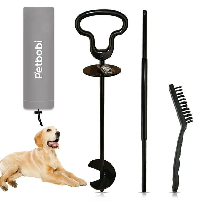Petbobi Large Pet Heavy Duty Dog Anchor Stake, 360° Swivel Ring ...