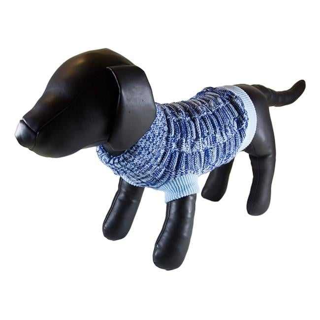 Petcessory DS1421AXL Blue Woolen Turtleneck Dog Sweater - Extra Large ...