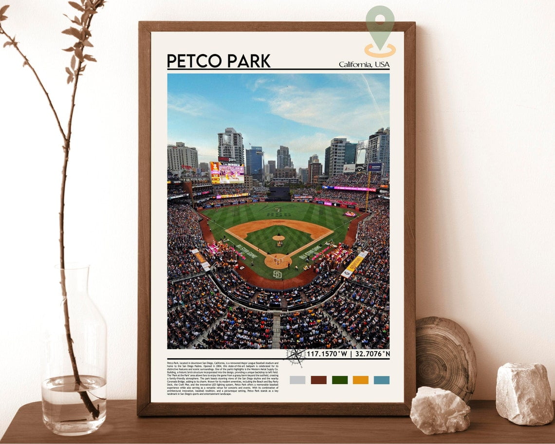 Petco Park Print, Petco Park Poster, Petco Park Wall Art, Petco Park ...
