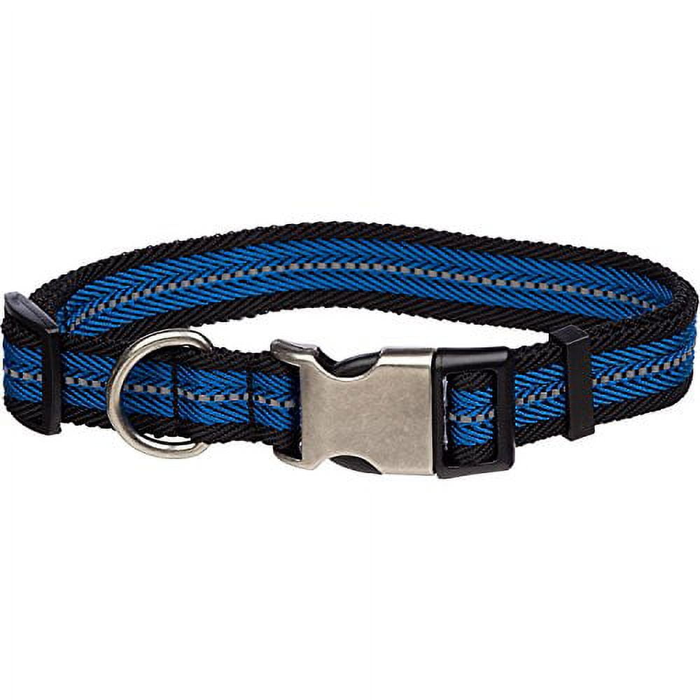 Petco Reflective Adjustable Blue Dog Collar - Walmart.com