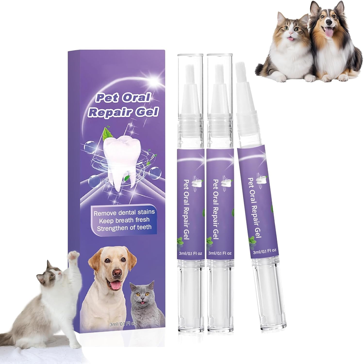 Petdentify Pet Oral Repair Gel, Pet Oral Repair Gel for Dogs, 2025 New ...