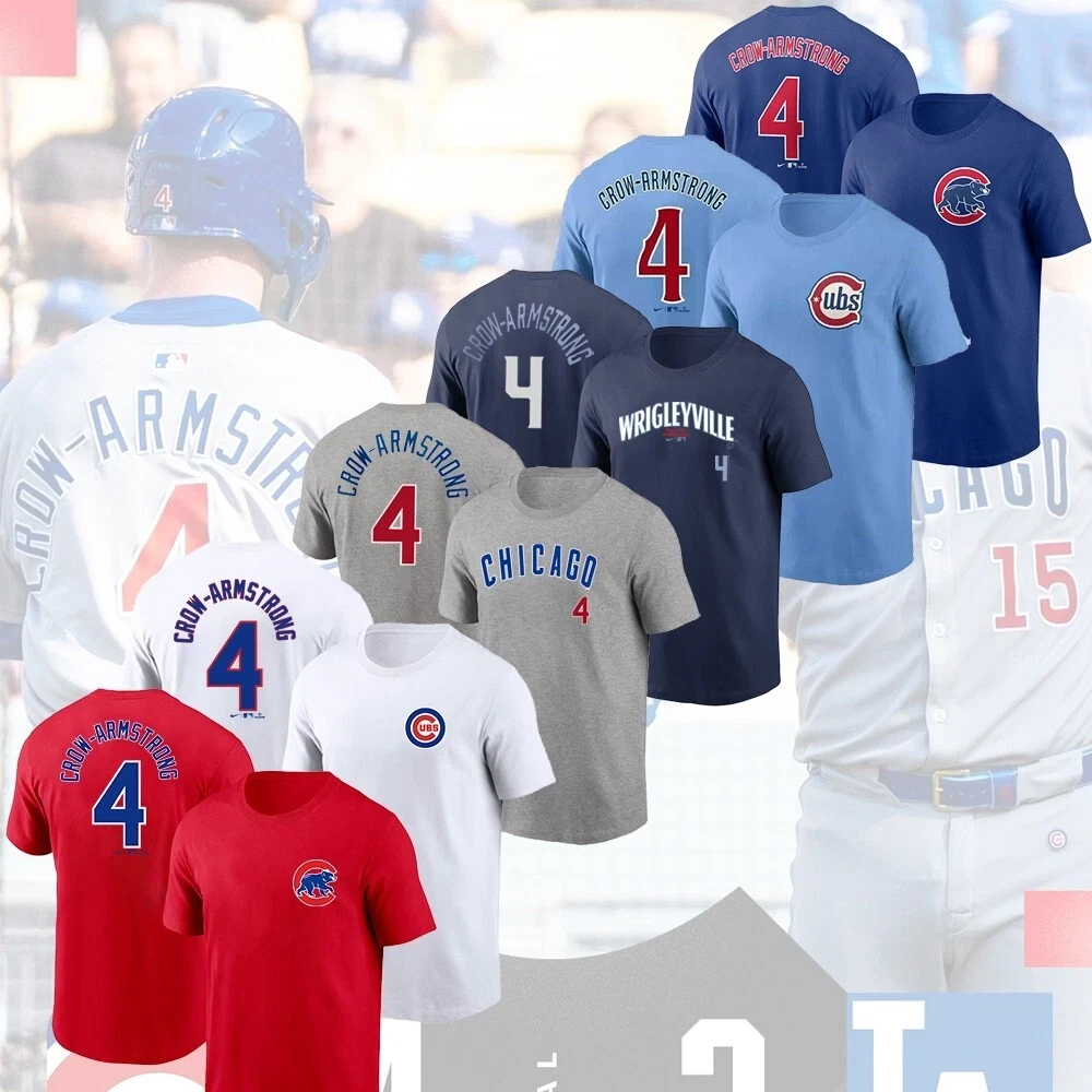 Pete Crow-Armstrong #4 Chicago C.ubs 2025 Player Name & Number Gift For ...