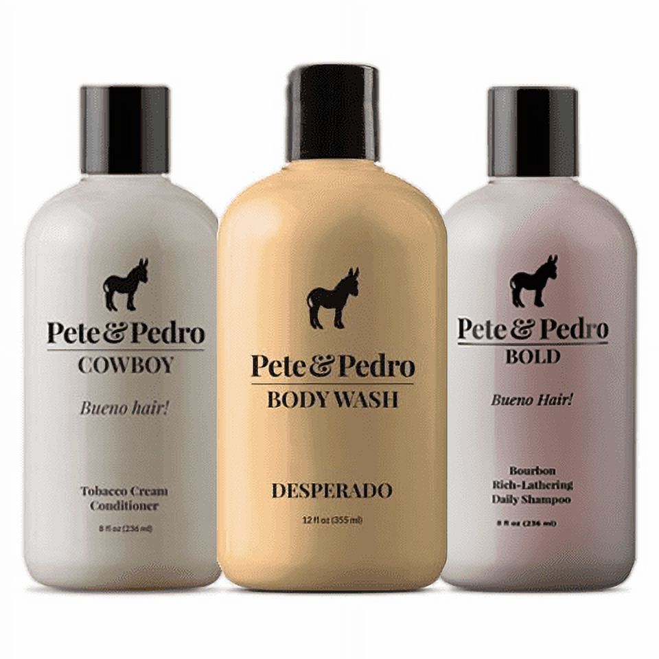 Pete & Pedro BAD BOY KIT - Men's Bodywash & Haircare Set, Set of 3 ...