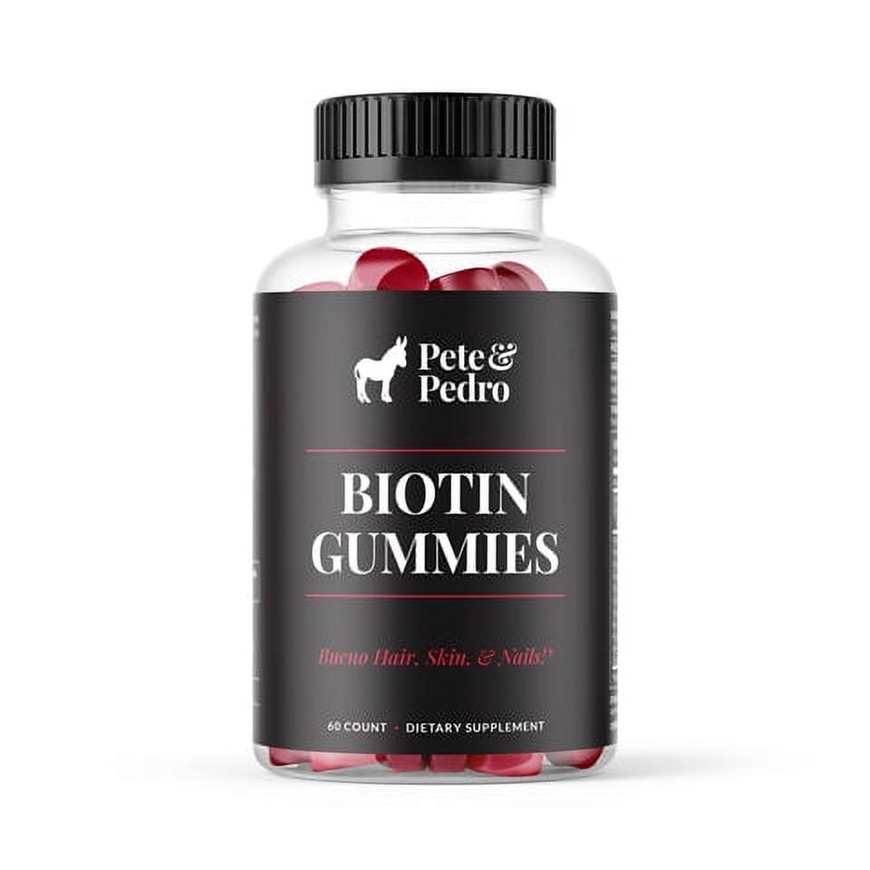 Pete & Pedro BIOTIN Gummies – Daily Supplement For Hair, Skin, & Nails ...