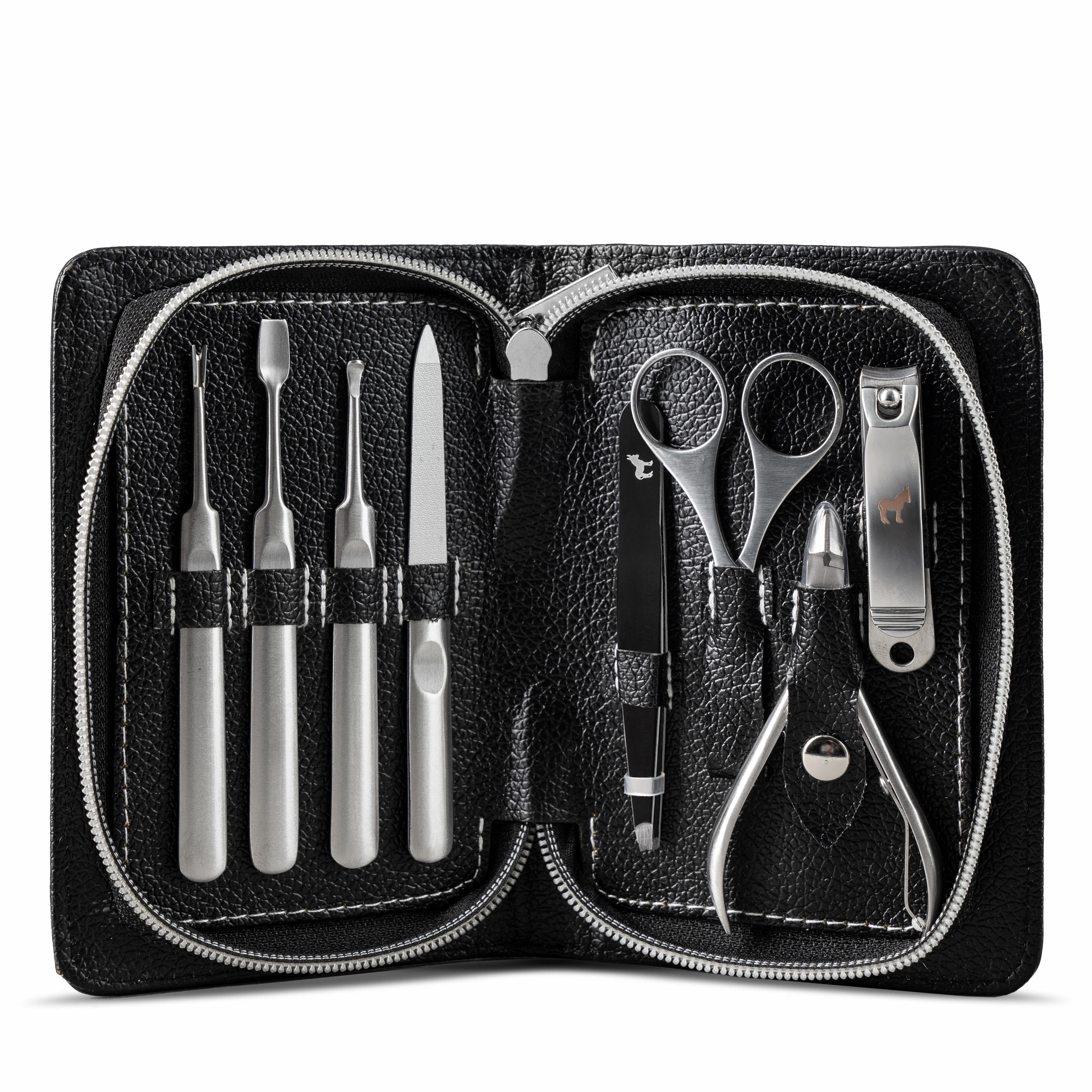 Pete & Pedro Men's 8-Piece Stainless Steel Professional Manicure Set ...