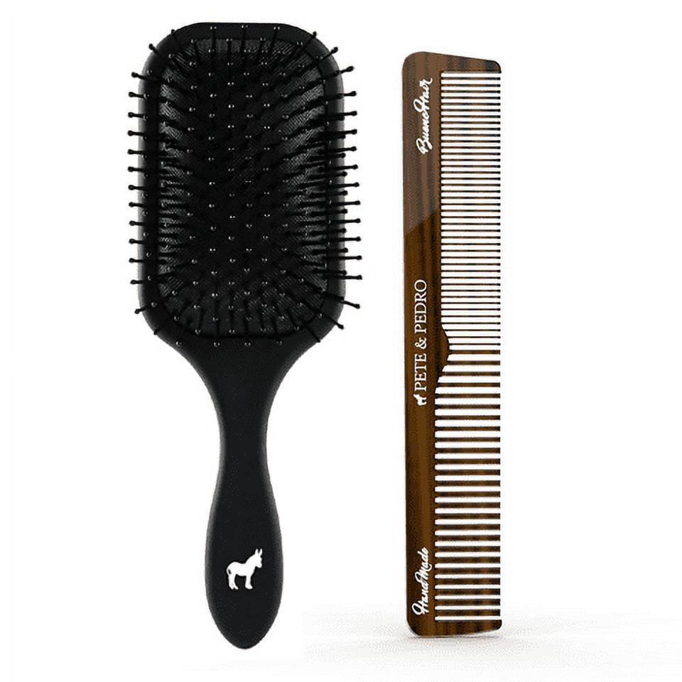 Pete & Pedro Men's Detangling Paddle Hair Brush, Oversized for Long ...