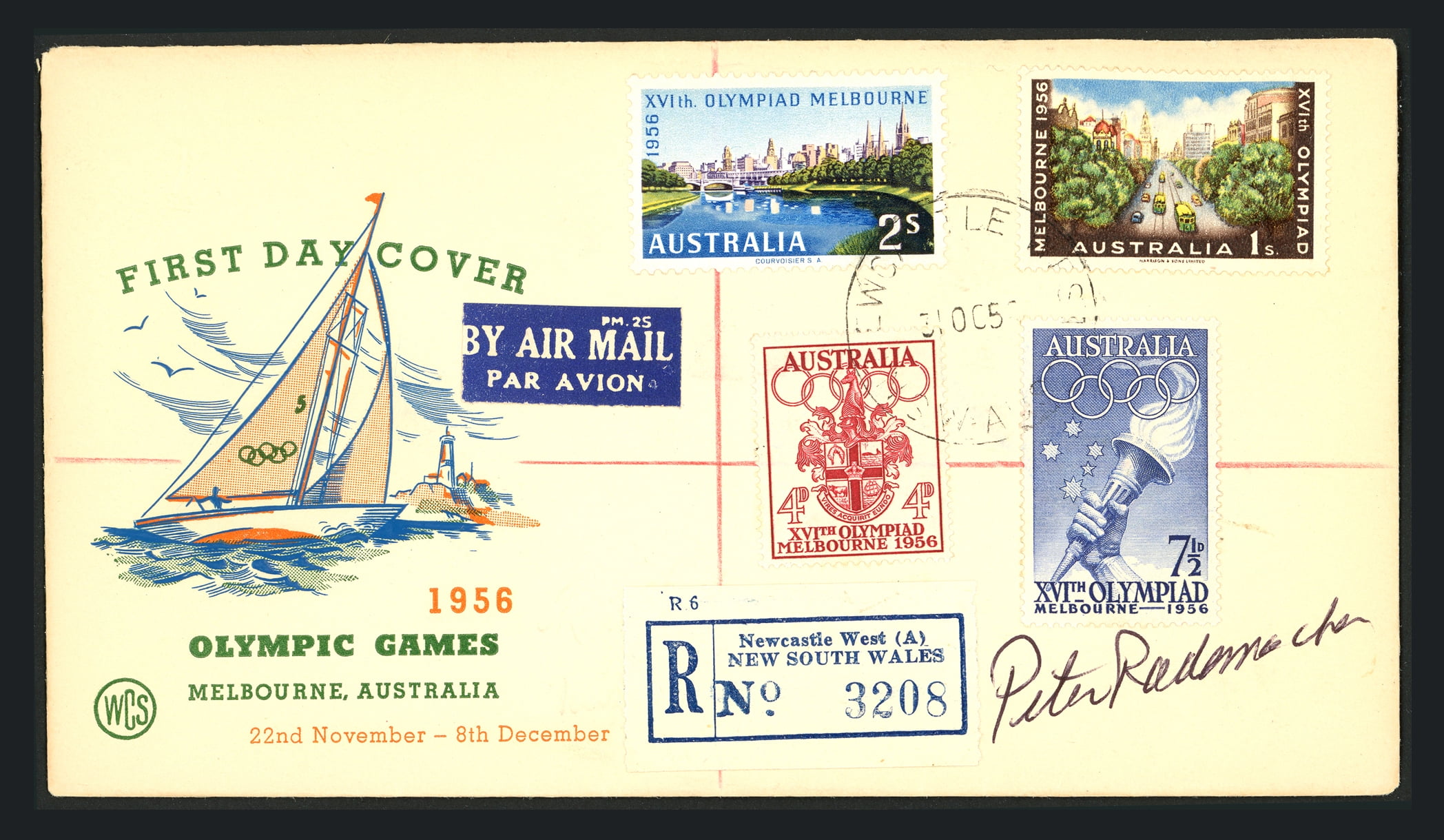 Pete Rademacher Autographed First Day Cover 1956 USA Olympics Gold SKU ...