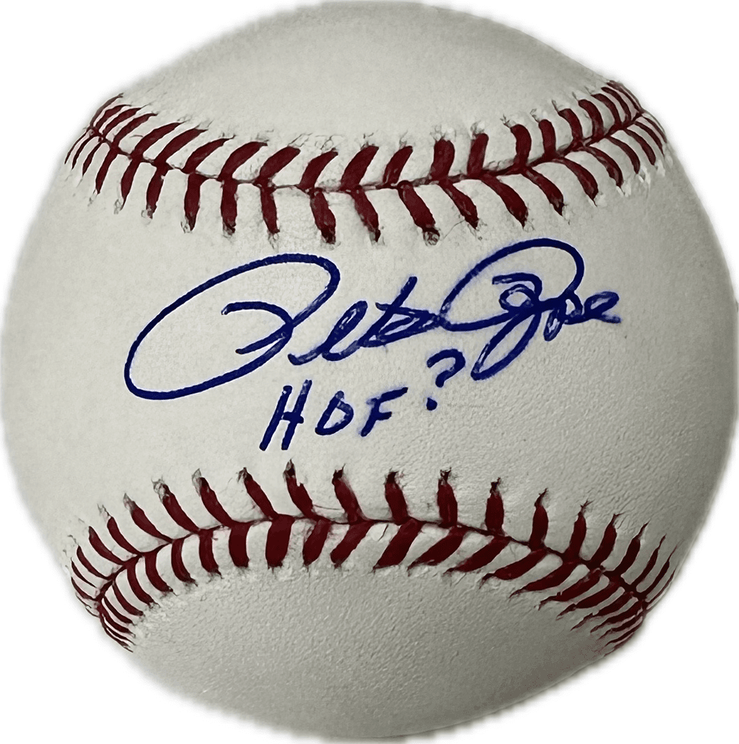 Pete Rose Signed OML Baseball HOF? JSA Basic Cert Authen & Pete Rose ...