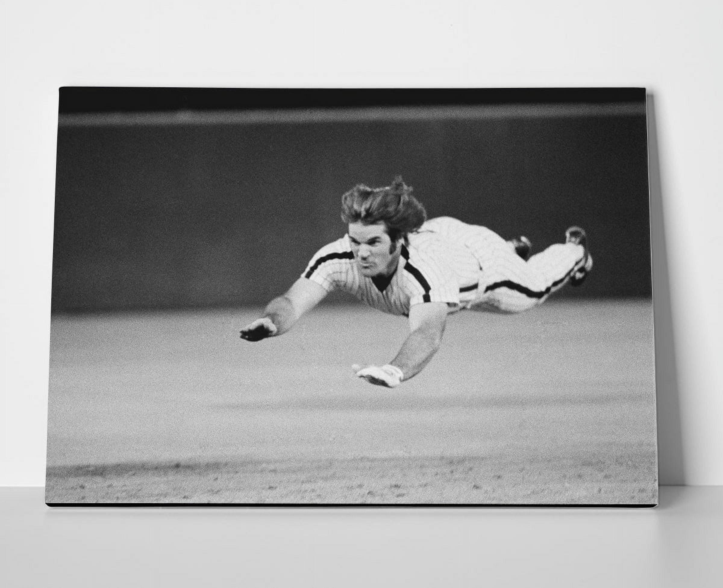 Pete Rose Slide Poster or Wrapped Canvas - Walmart.com