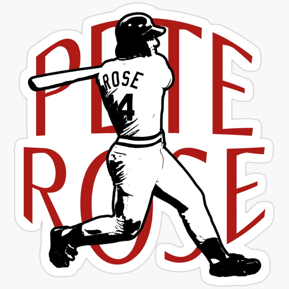 Pete Rose Sticker Baseball Sticker, Football Sticker, Basketball ...