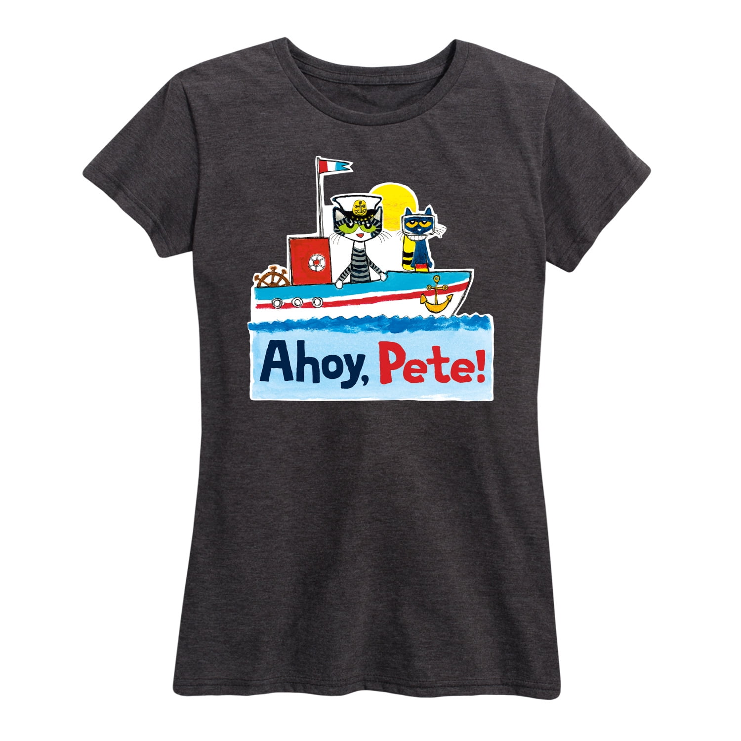 Pete The Cat - Ahoy Pete - Women's Short Sleeve Graphic T-Shirt ...