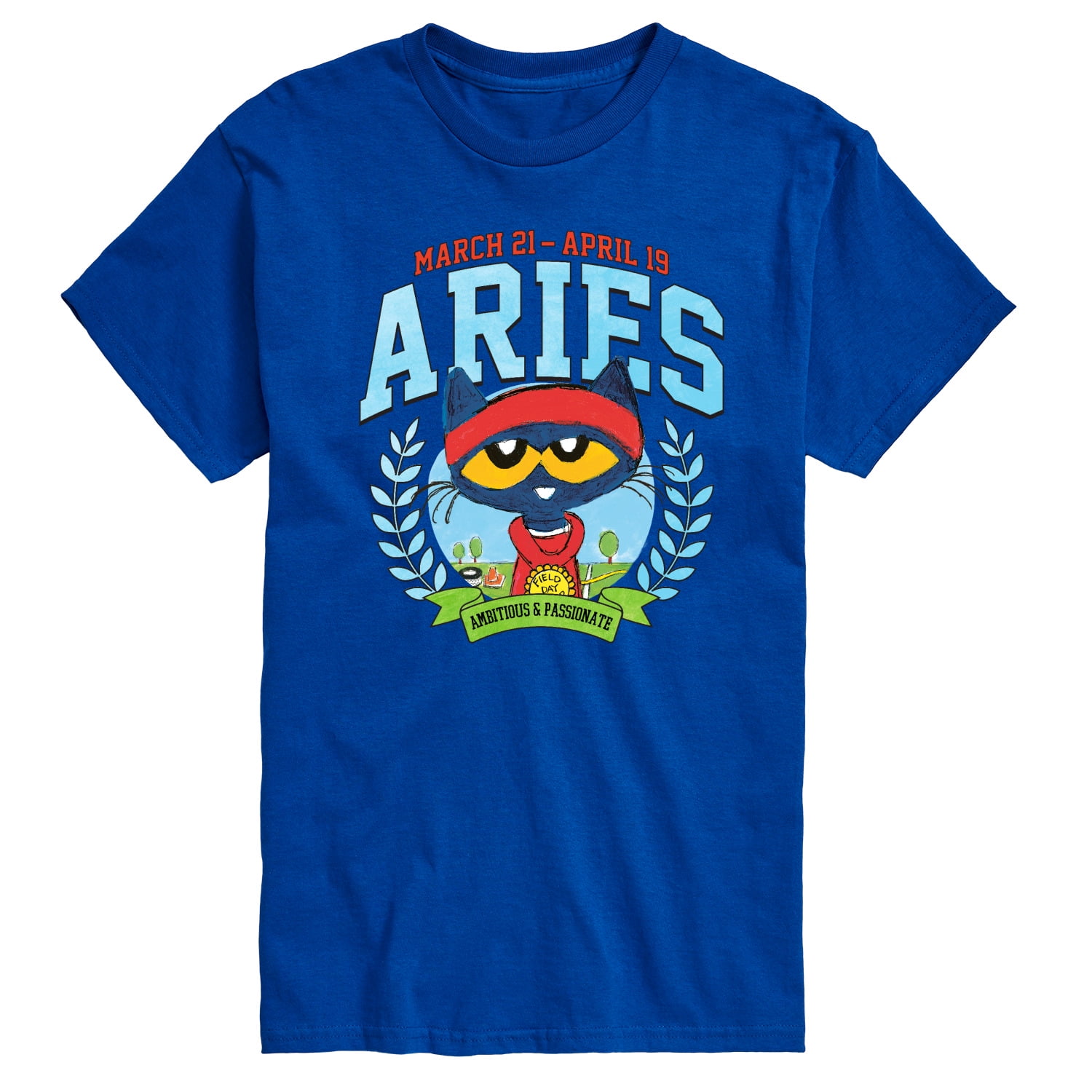 Pete The Cat - Aries - Men's Short Sleeve Graphic T-Shirt - Walmart.com