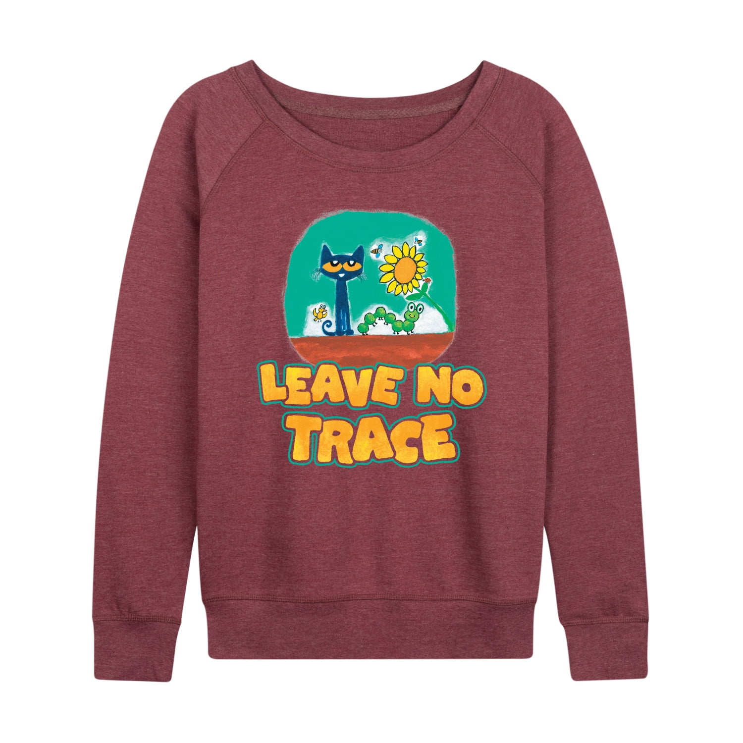 Pete The Cat - Leave No Trace Camping - Women's French Terry Long ...