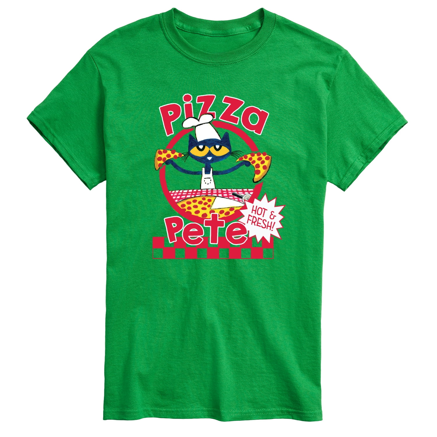 Pete The Cat - Papa Petes Pizza - Men's Short Sleeve Graphic T-Shirt ...