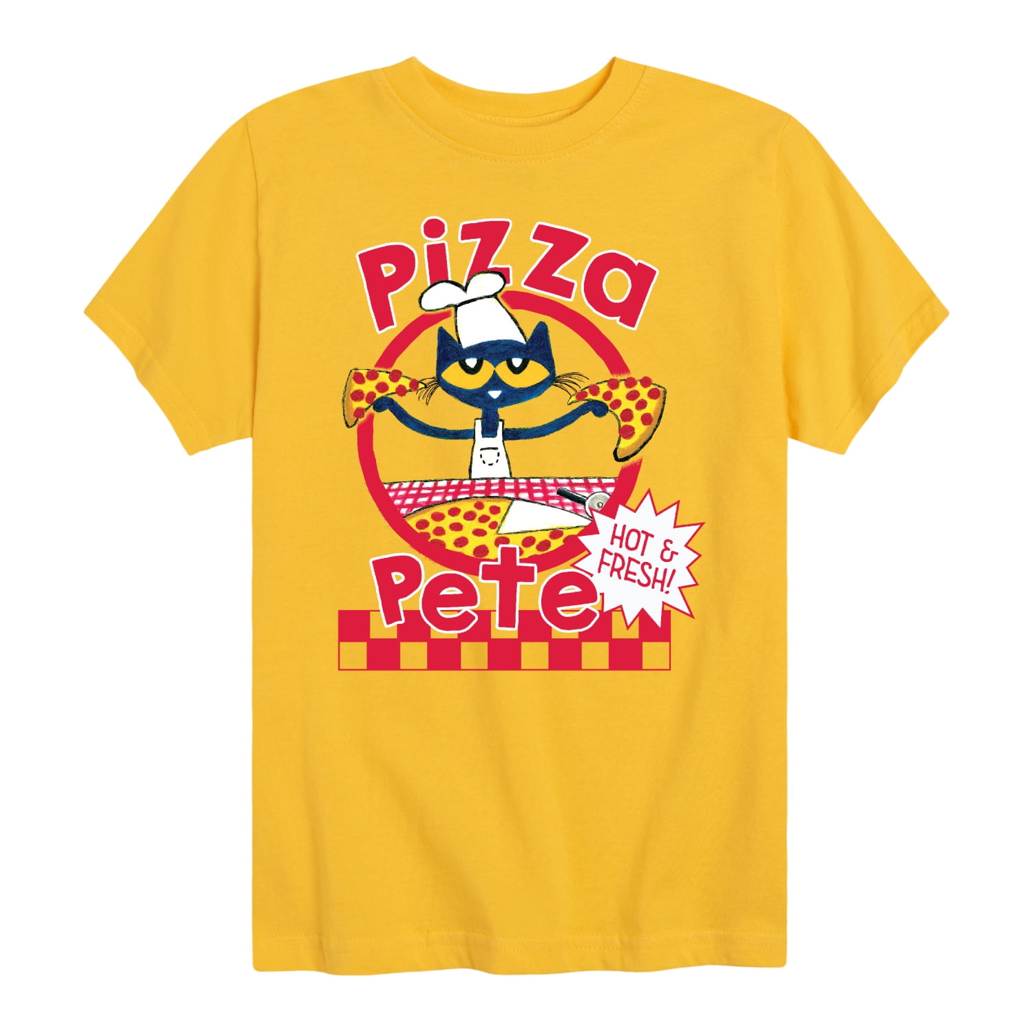 Pete The Cat - Papa Petes Pizza - Toddler And Youth Short Sleeve ...