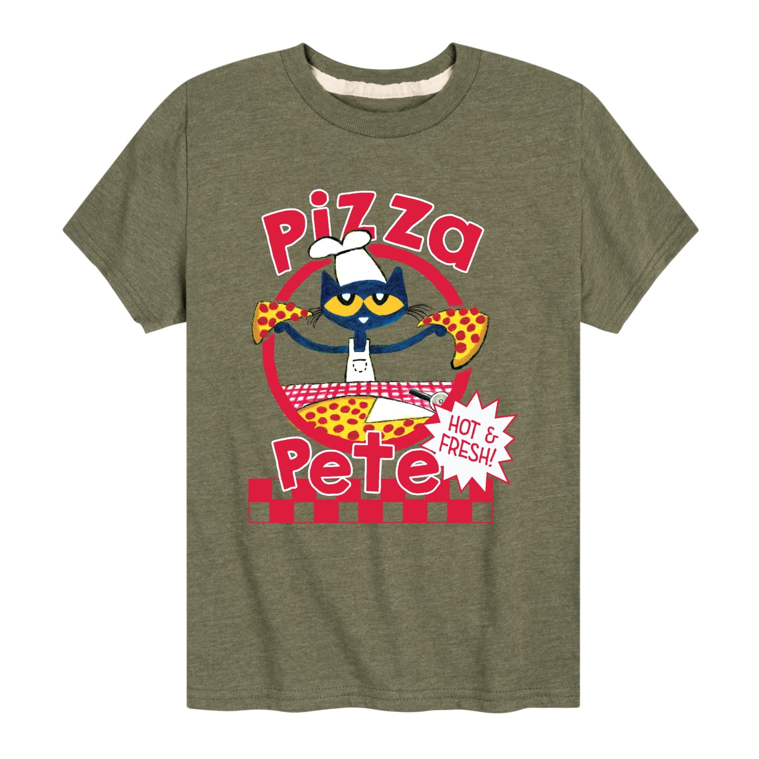 Pete The Cat - Papa Petes Pizza - Toddler And Youth Short Sleeve ...