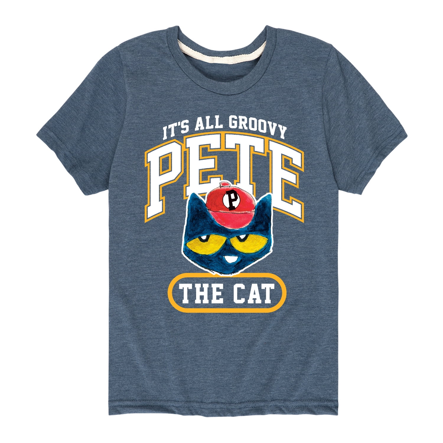 Pete The Cat - Pete U - Toddler And Youth Short Sleeve Graphic ...