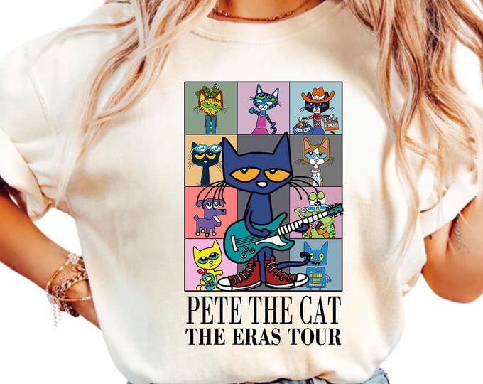 Pete The Cat School Tour T-Shirt, Back To School Shirt, Children's Book ...