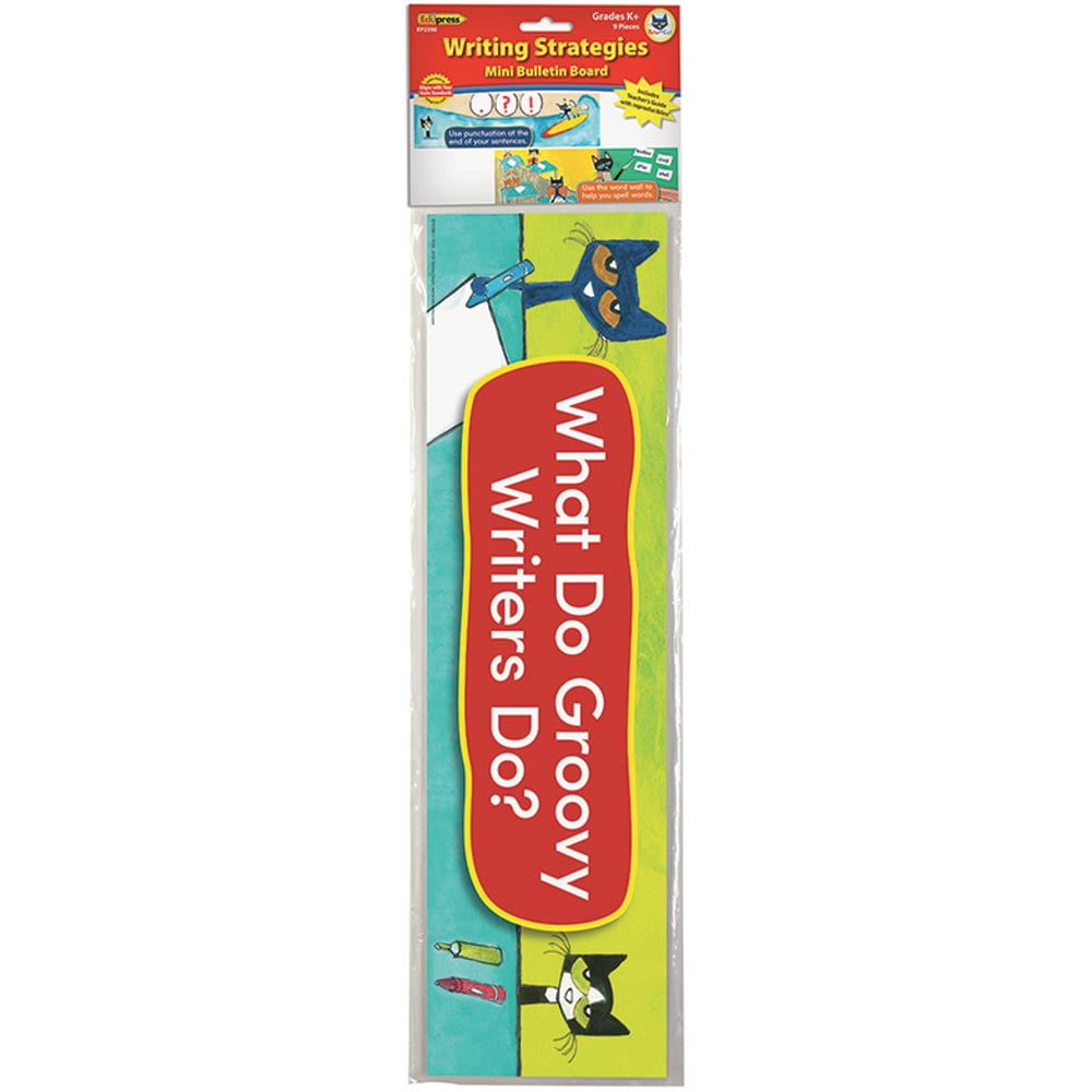 Pete The Cat Writing Strategies Mini Bulletin Board Set - Walmart.com