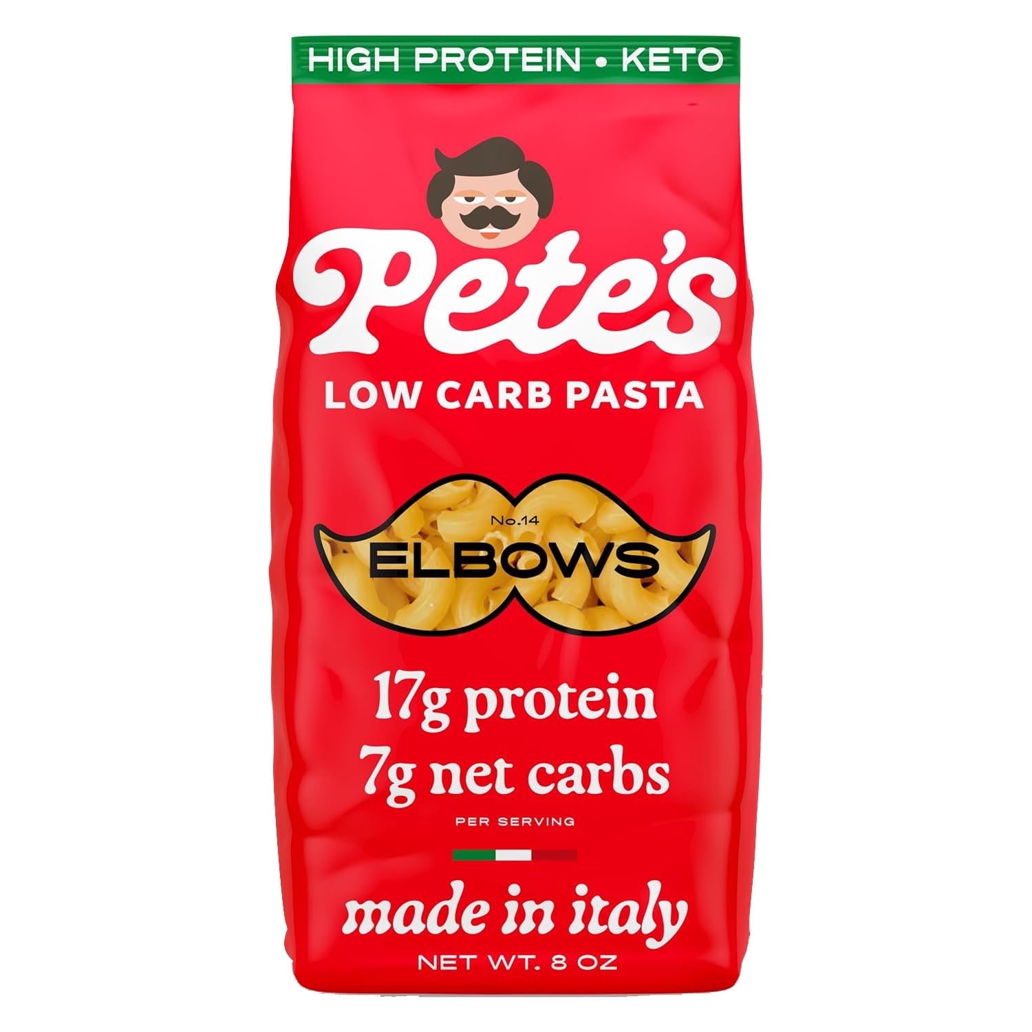 Pete's Pasta Elbow - 7g Low Carb, 17g High Protein - Authentic Italian ...