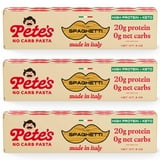Pete's Pasta Zero Carb Spaghetti, 20g Protein, Keto Friendly, Organic ...
