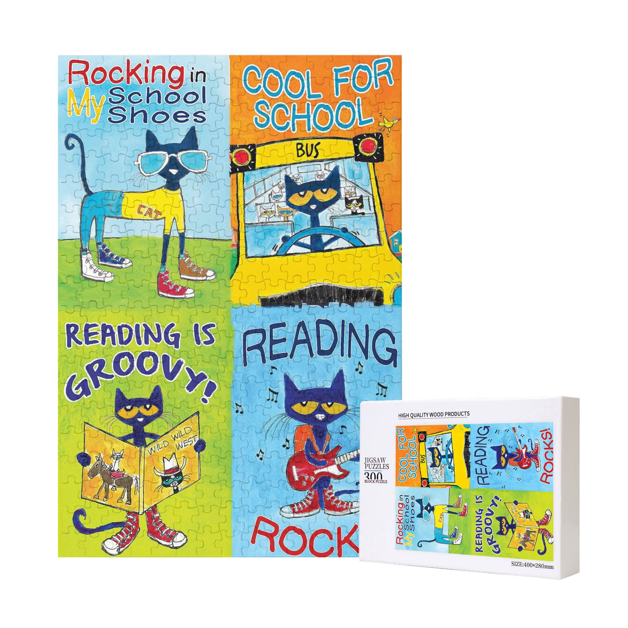 Pete the Cat 300 Piece Jigsaw Puzzle Picture Puzzle Glossy Sturdy ...