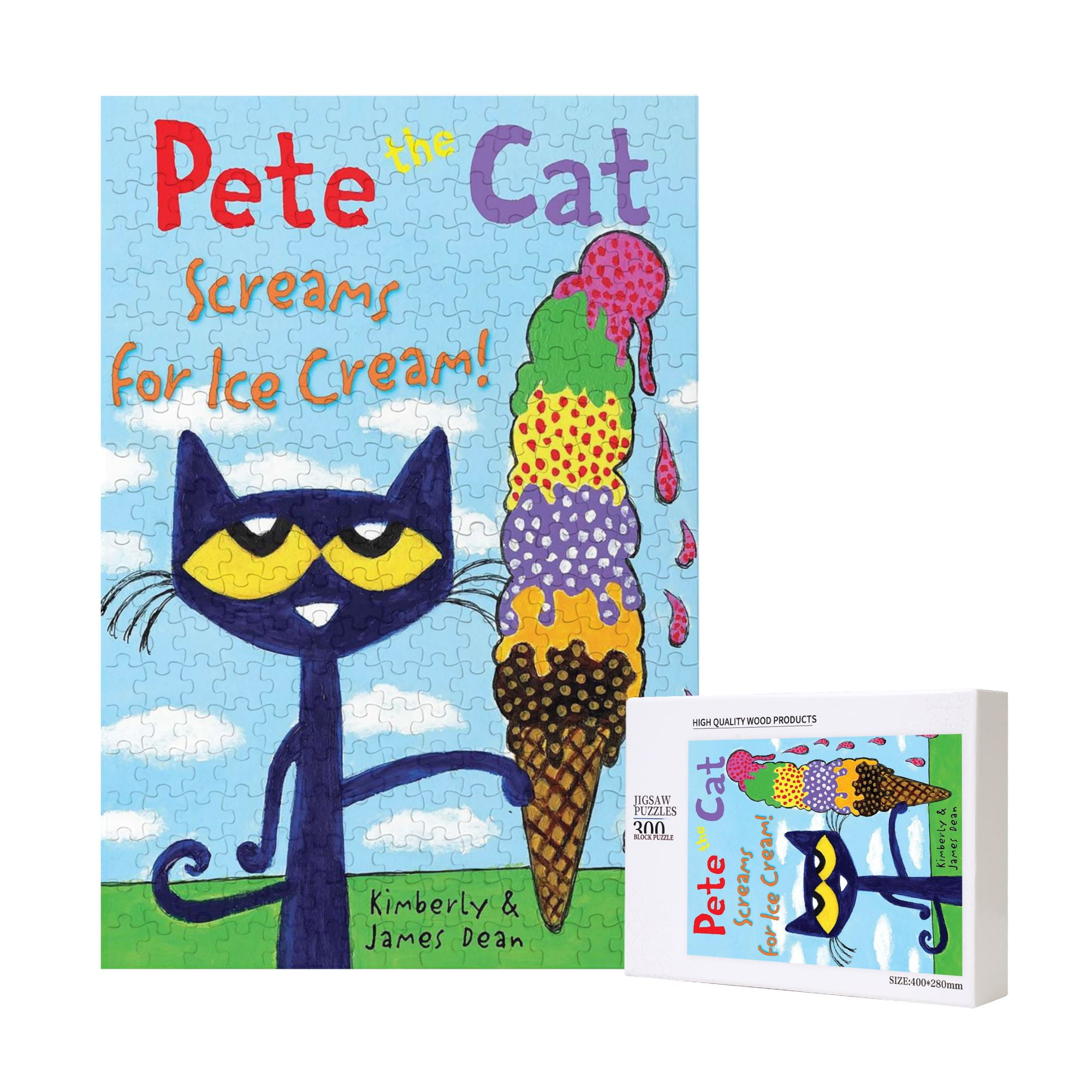 Pete the Cat 300 Piece Jigsaw Puzzle Picture Puzzle Glossy Sturdy ...