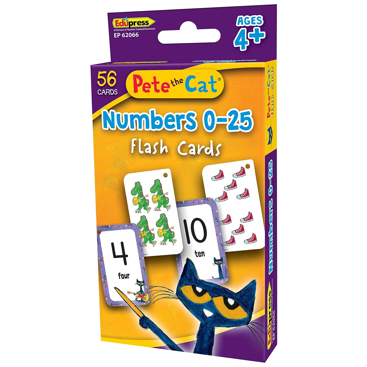 Teacher Created Resources Pete the Cat Numbers 0-25 Flash Cards ...