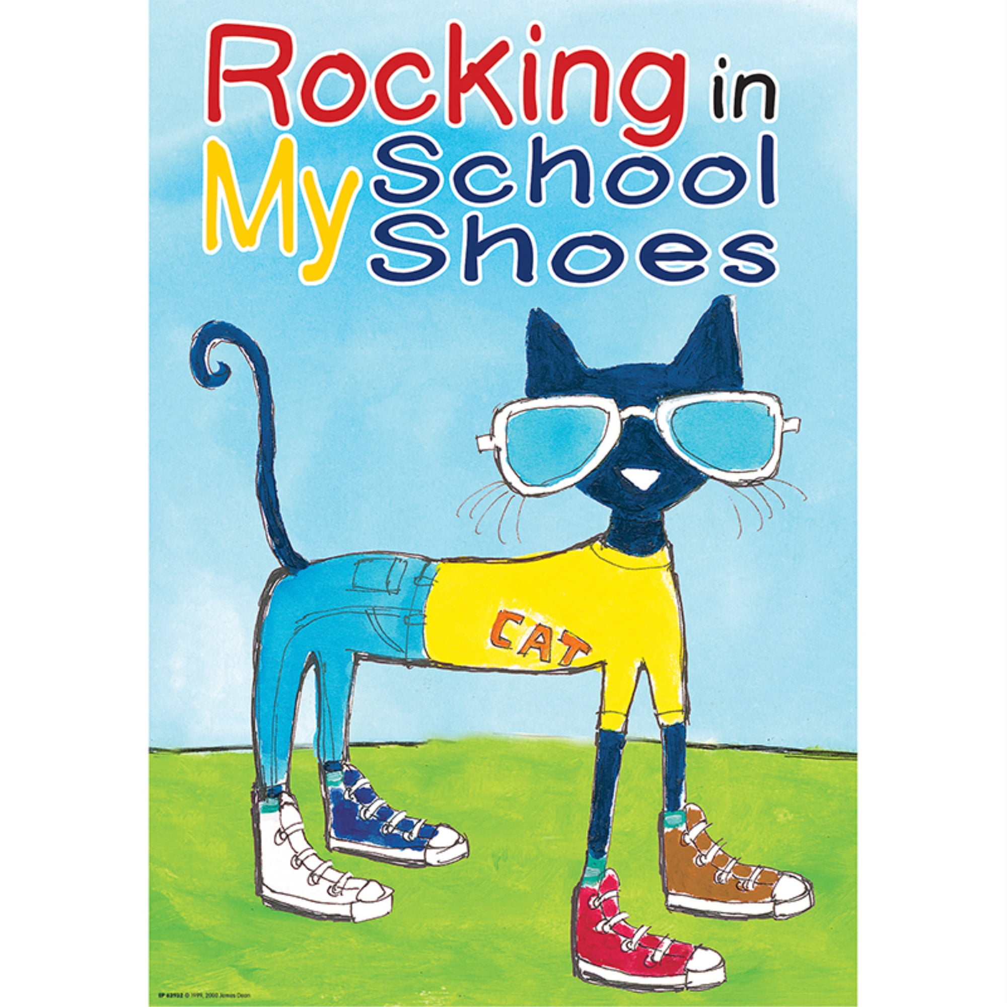 Pete The Cat Rocking In My School Shoes Coloring Page