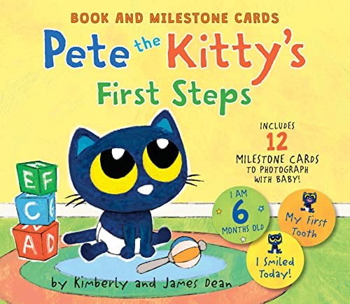 Pre-Owned Pete the Kittys First Steps: Book and Milestone Cards (Pete ...
