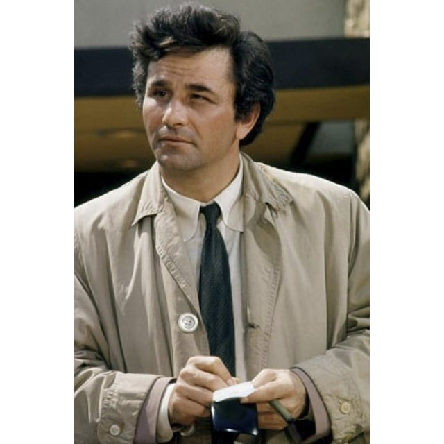 Peter Falk Holding Notebook & Cigar As 1970's Columbo 24X36 Classic ...