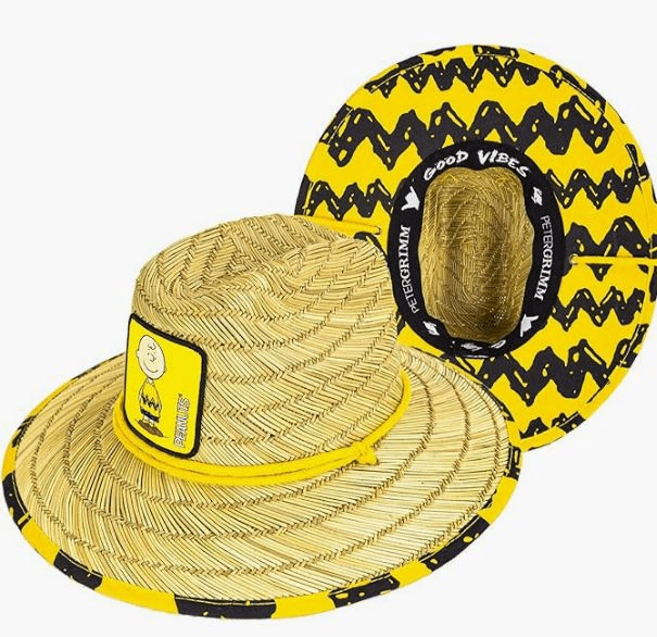 Peter Grimm Peanuts Cartoon Collection, Lifeguard Straw Sun Hats - Charlie (Junior) - Walmart.com