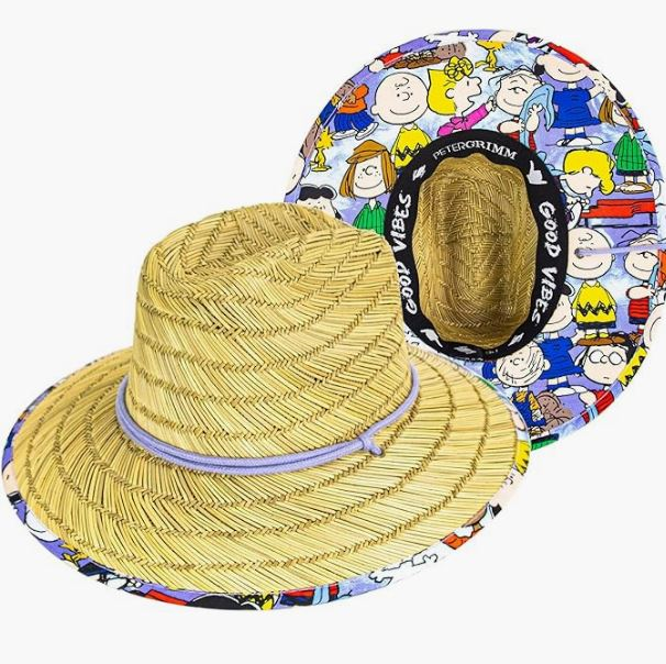 Peter Grimm Peanuts Cartoon, Lifeguard Straw Sun Hats - Characters ...