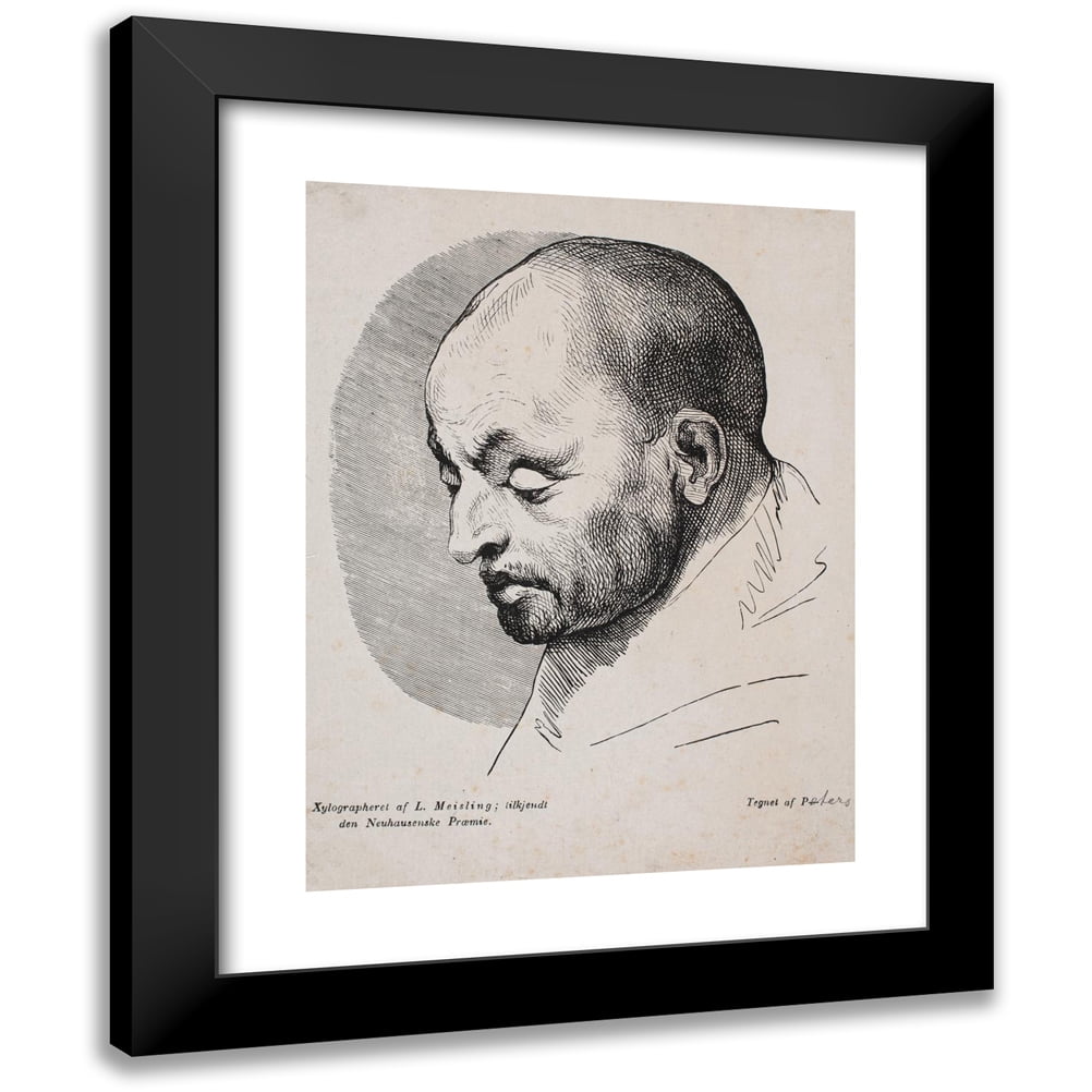 Peter Ludvig Meisling 12x14 Black Modern Framed Museum Art Print Titled ...