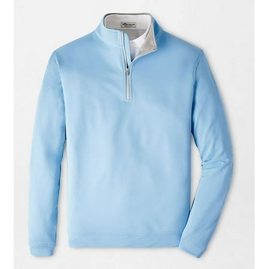 Peter Millar Mens Classic fit Long Sleeve Quarter zip Shirt XXL Blue ...