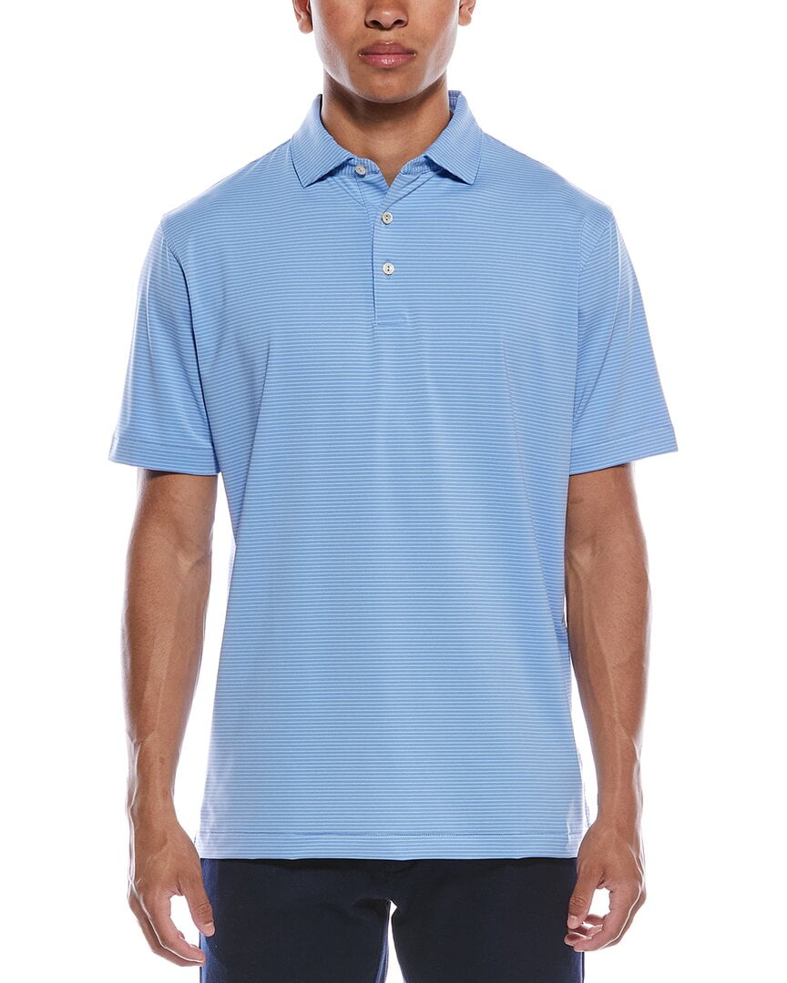 Peter Millar mens Grove Performance Jersey Polo Shirt, XL, Blue ...