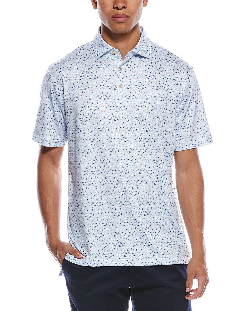 Peter Millar mens Straight Shooter Performance Jersey Polo Shirt, m ...