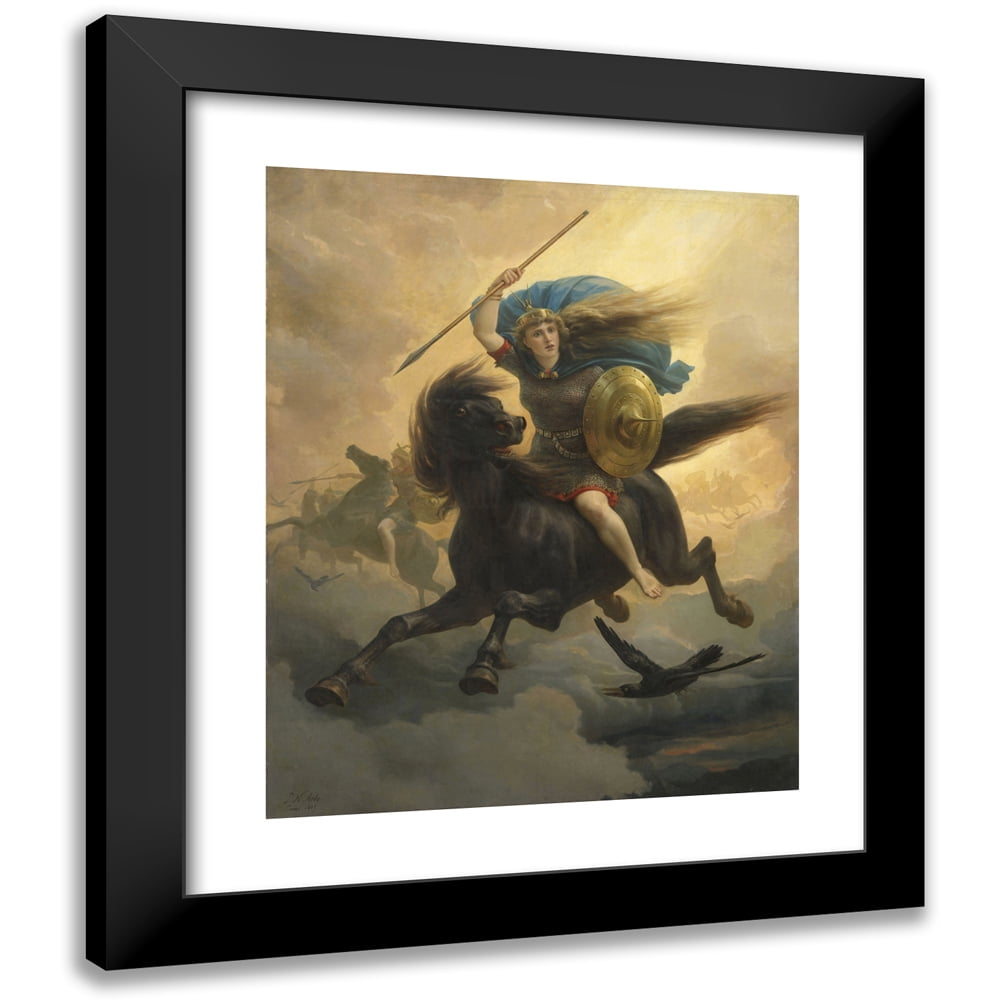 Peter Nicolai Arbo 12x14 Black Modern Framed Museum Art Print Titled ...