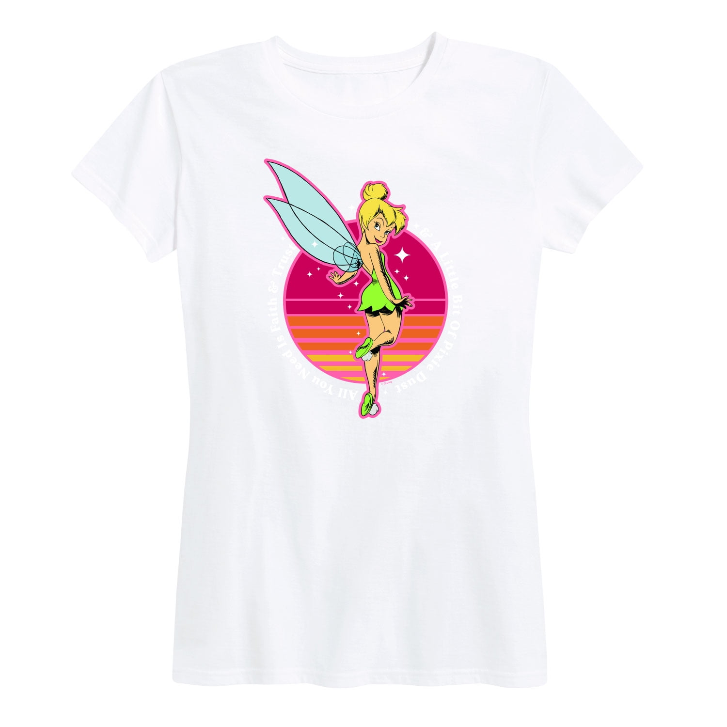 Peter Pan - Faith Trust Pixie Dust - Women's Short Sleeve Graphic T ...
