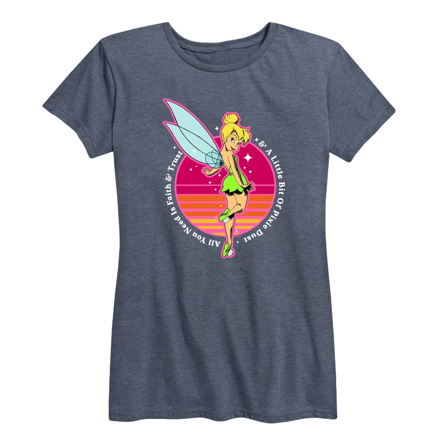 Peter Pan - Faith Trust Pixie Dust - Women's Short Sleeve Graphic T ...
