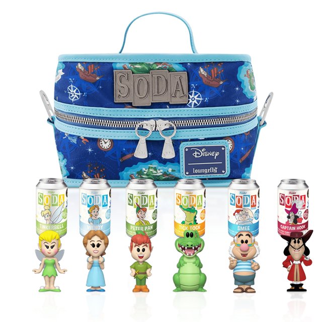 Peter Pan Funko Soda! 6-Piece Set of Vinyl Figures in Soda Cans with 8 ...