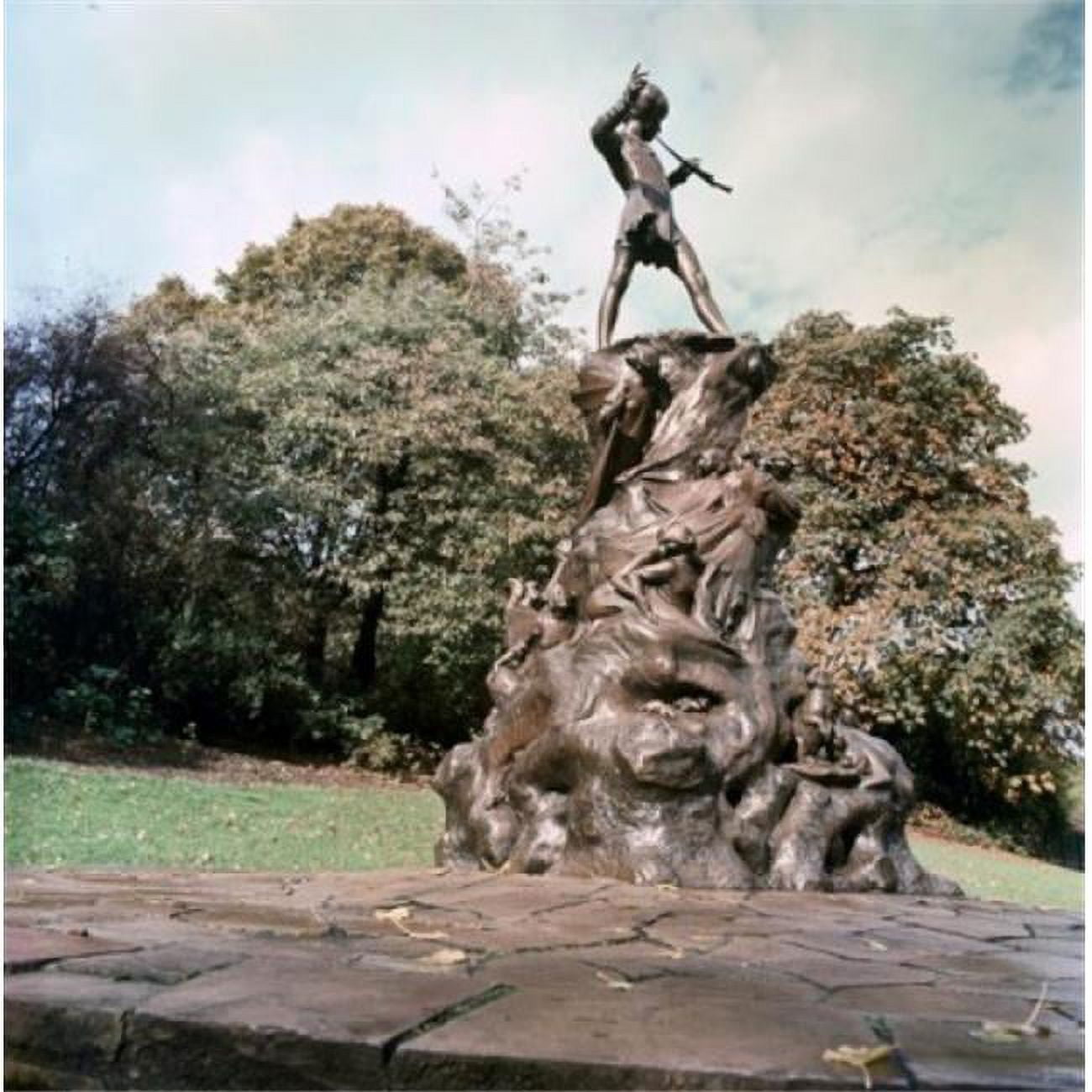Peter Pan Statue George James Frampton - 24 x 36 - Large - Walmart.com