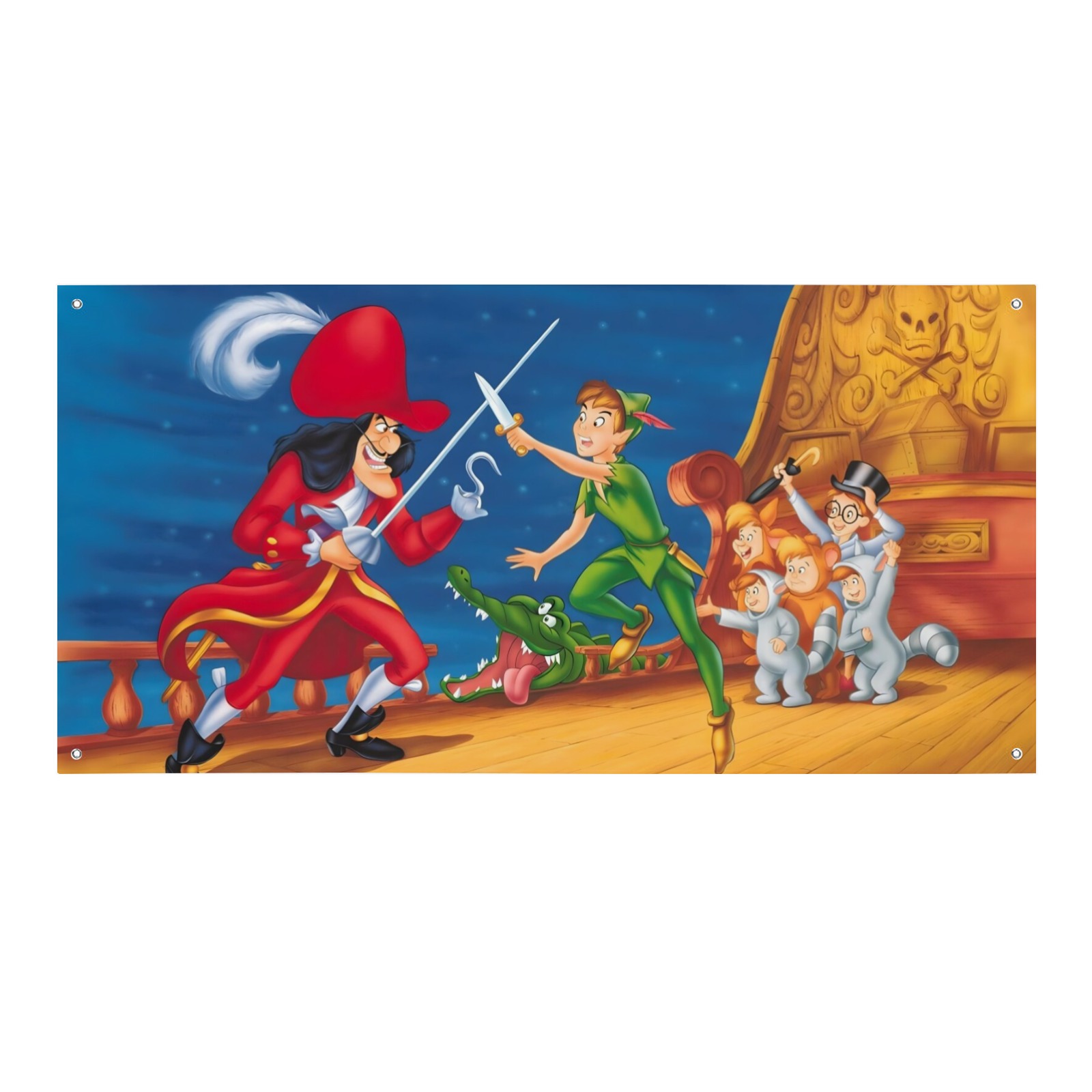 Peter Pan-Theme Backdrops Banner Birthday Party Decor Supplies ...