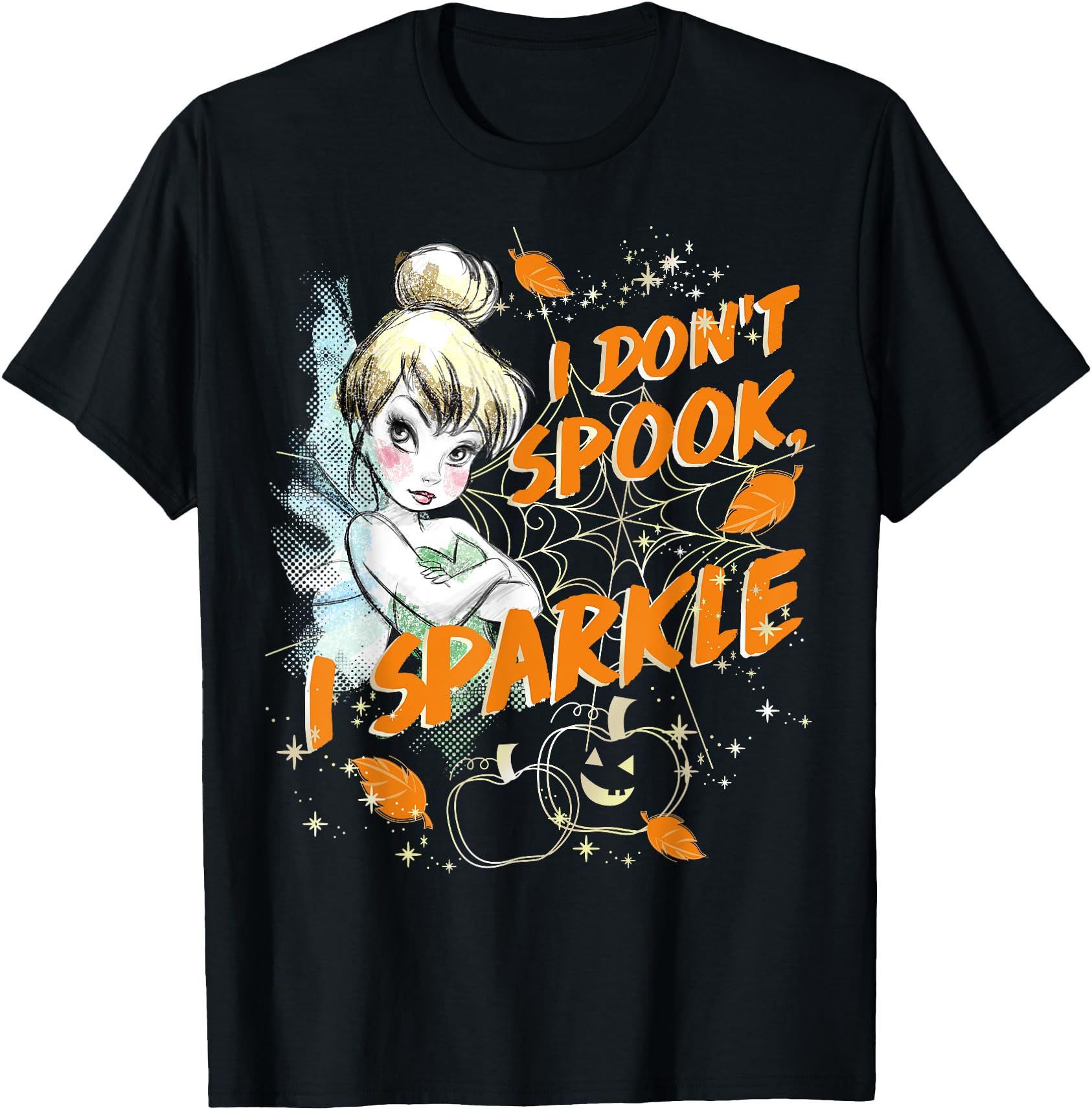 Peter Pan Tinkerbell Don't Spook I Sparkle T-Shirt,Light Pink Color ...