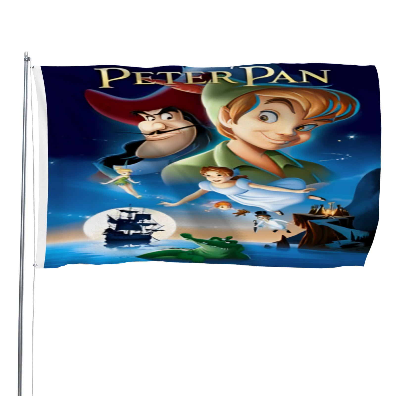 Peter Pan flag perfect for outdoor decoration, can be hung indoors ...