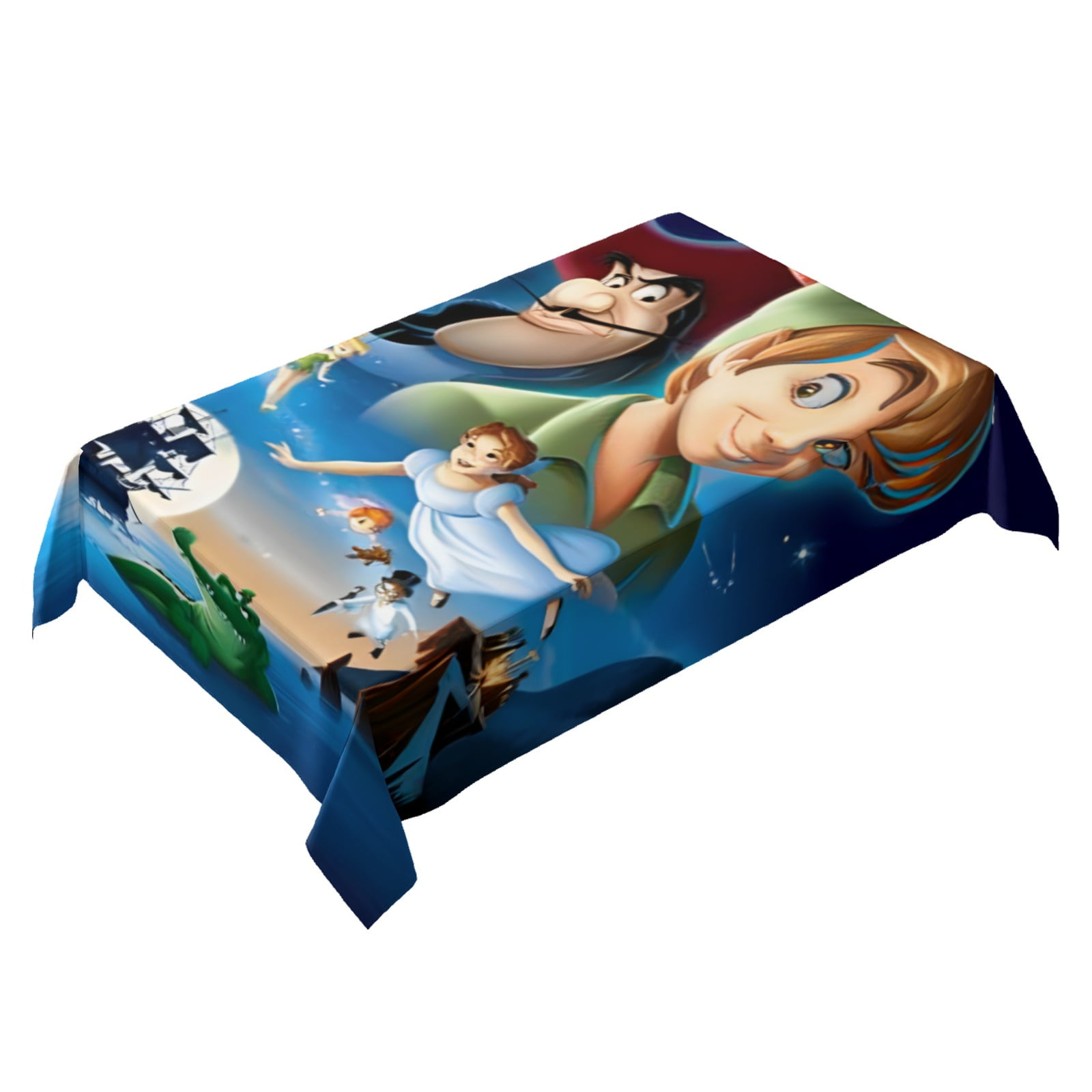 Peter Pan square tablecloth has an iconic print, fits most tables, and ...