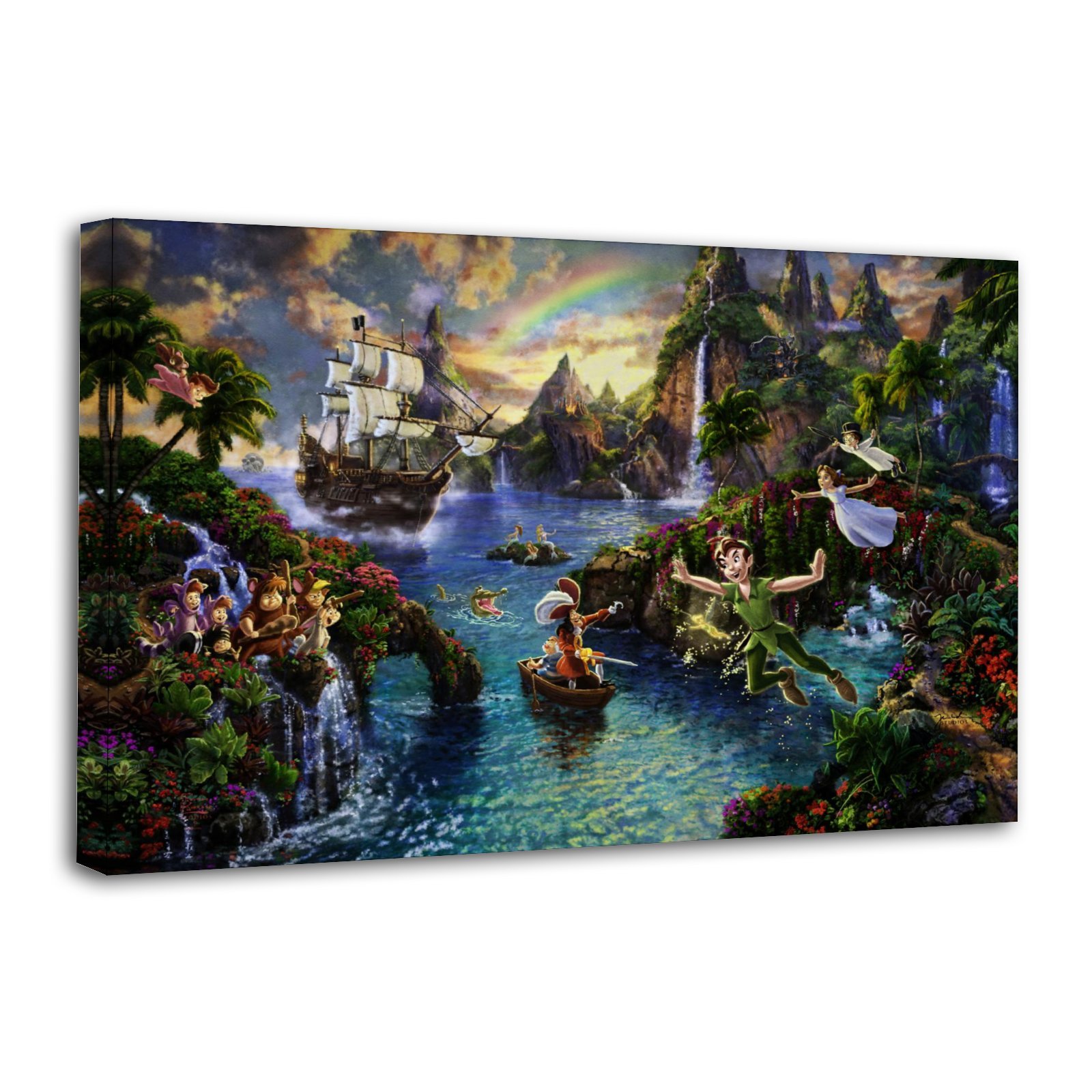 Peter Pans Never Land Wall Art Poster Scroll Canvas Painting Picture ...